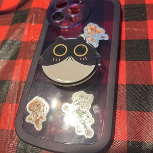 Cute Cat Phone Grip Cat Phone Griptok Griptok Phone Accessory Acrylic ...