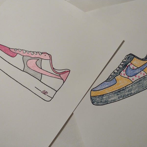 Air Jordan 1 Digital Coloring Page Print Design - Etsy UK