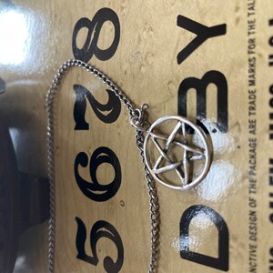 Solid 925 Handcast Sterling Silver Large Pentagram Pentacle Pendant ...