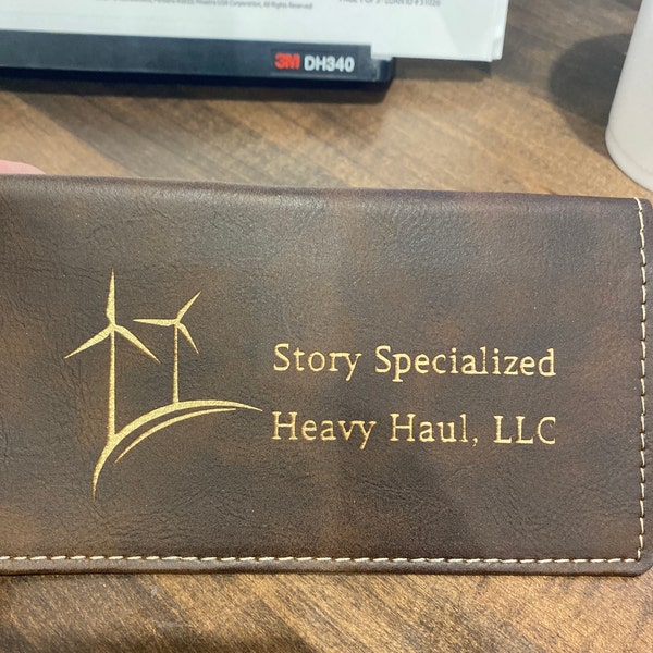 Personalized Checkbook Cover, Customized Leather Checkbook, Vegan ...