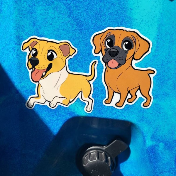 Cane Corso Sticker || Chibi Puppy Dog, Vinyl, Hand Drawn Illustration ...