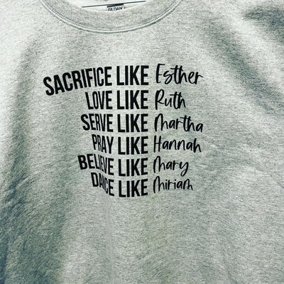 Sacrifice Like Esther Svgwait Like Sarah Svgwomen of the Bible Svgjesus ...