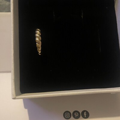 14K Gold Two Tone Chain Necklace, Oval Chain Choker, Rectangle Long ...