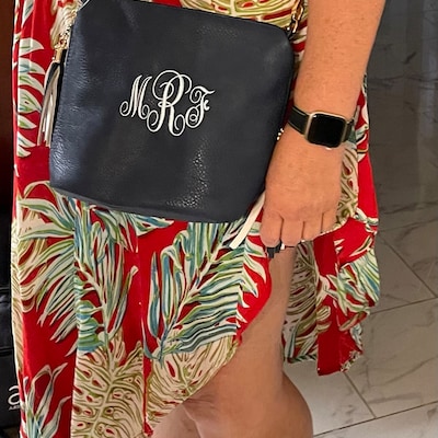 SIDE POCKET Bag, Monogrammed Crossbody Bag, Personalized Purse ...