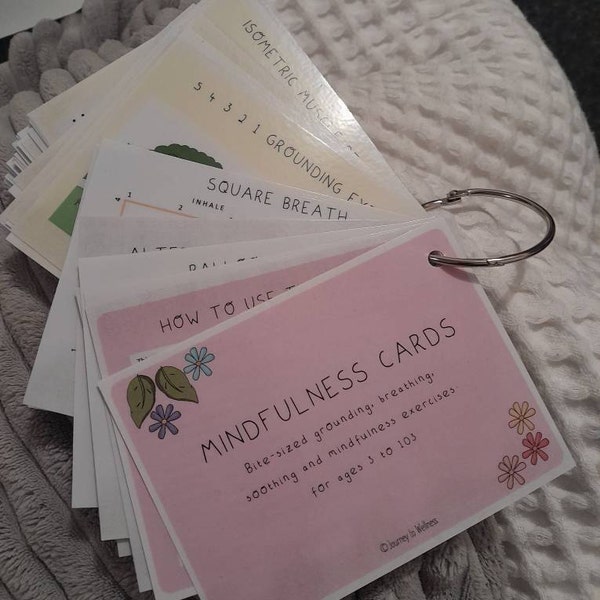 Mindfulness Cards - Journey to Wellness Digital Download - Etsy