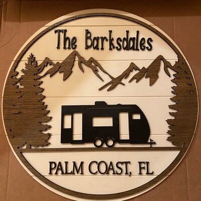 RV Sign, Camper Sign, Personalized RV Sign, Camper Sign, Campground ...