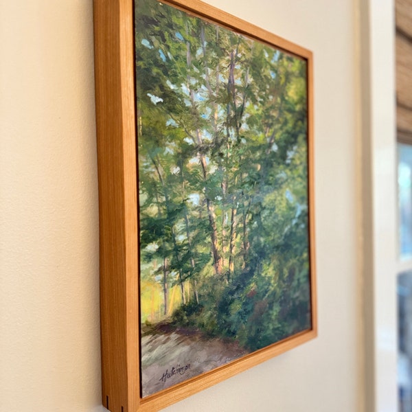 Natural Wood Floating Frame, Available in Maple, Walnut, Cherry, and ...