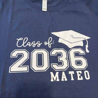 First Day of School Shirt, Kindergarten Shirt, Class of 2035, 2036 ...