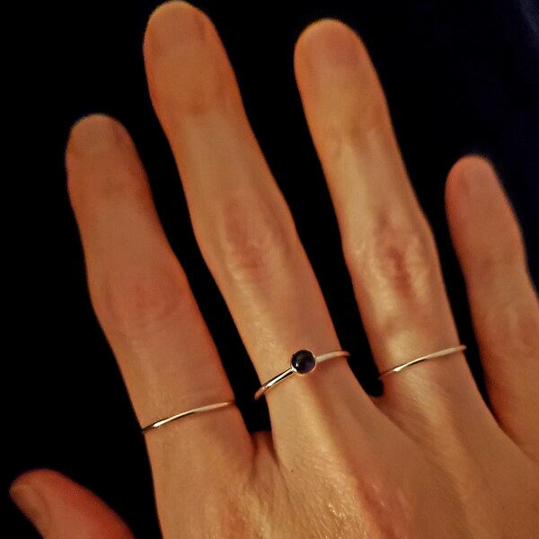 Set of 4 Knuckle Rings, Knuckle Rings, Knuckle Ring Set, Stacking Rings ...