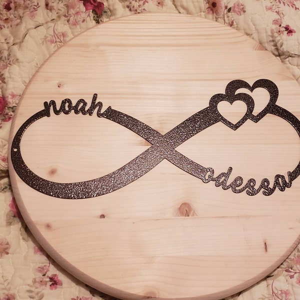 Gifts for Her, Custom Infinity Sign, Personalized Wedding Gift for ...