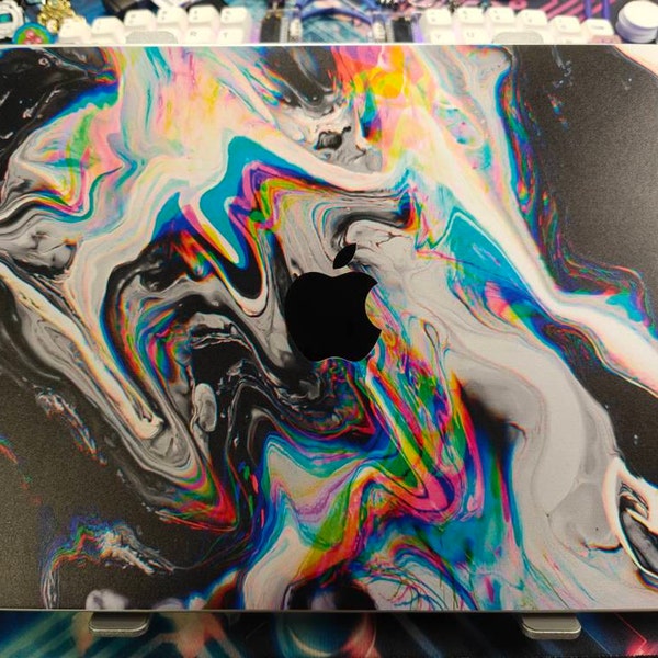 Custom MacBook Skin 15 Inch Laptop Cover Marble Decal 16 M2 M3 M4 Pro ...