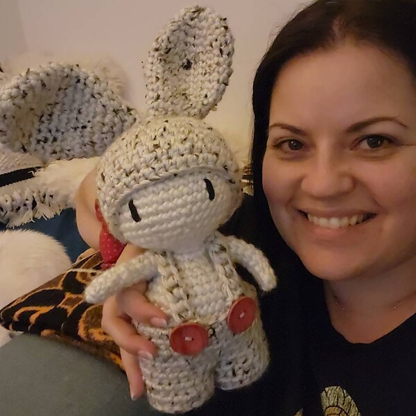 PATTERN: Crochet Chunky Bunny, Amigurumi Rabbit, Crochet Toy, Crochet ...