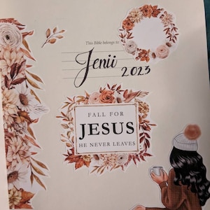 Psalm 23 Bible Journaling Stickers Printable Christian Faith - Etsy