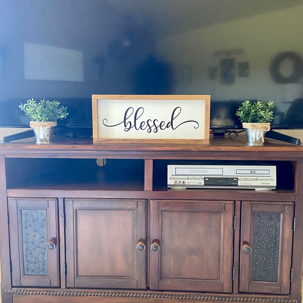 Blessed Farmhouse Decor, Wall Decor, Wall Art, Home Decor, Housewarming ...