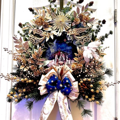 Extra Large Front Door Wreath, Double Door Wreaths, Wedding Wreath ...