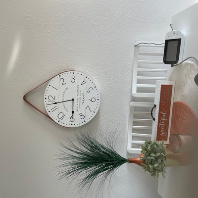 Large Wall Clock off White Clock Farmhouse Living Room Decor Wall Clock ...