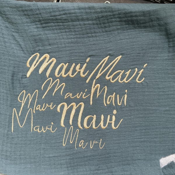 BX Cursive Machine Embroidery Font, Monogram Script Alphabet, Satin ...