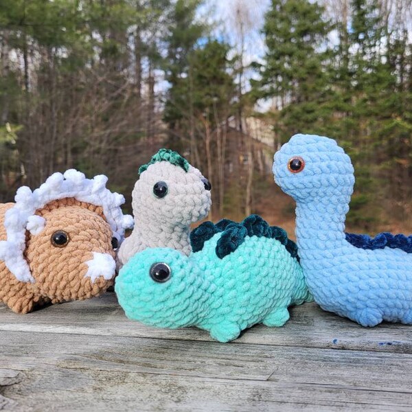 Dinosaur Jurassic World No Sew Crochet Pattern, No Sew Amigurumi ...