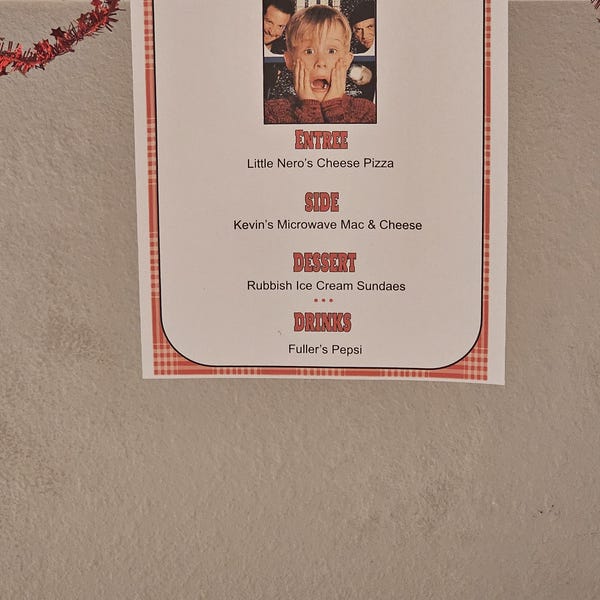 Christmas Movie Themed Dinner Menus - Etsy