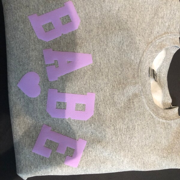 Ready to Press PUFF PRINT Babe LILAC Screen Print Transfer, Plastisol ...