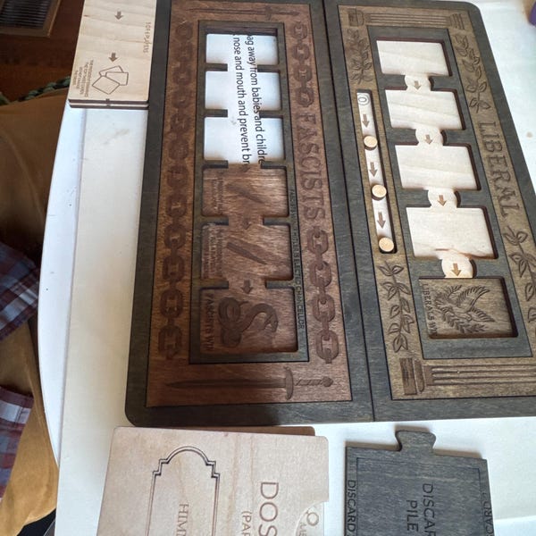 Personalized Secret Hitler Game Board Upgrade - 5-6, 7-8, 9-10 Players ...