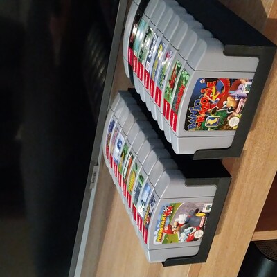 Nintendo 64 Game Cartridge Tray holds 10 Storage/holder/stand/rack/box ...