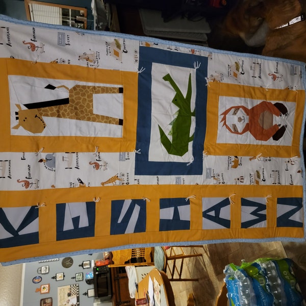 ALPHABET LETTERS Paper Pieced Block Patterns in PDF - Etsy