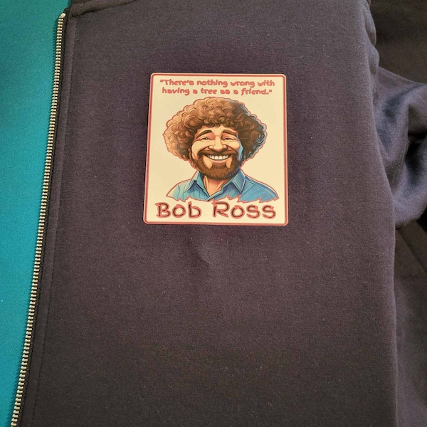 Bob Ross Artist Portrait Classroom Poster - Digital PDF and PNG, Bob ...