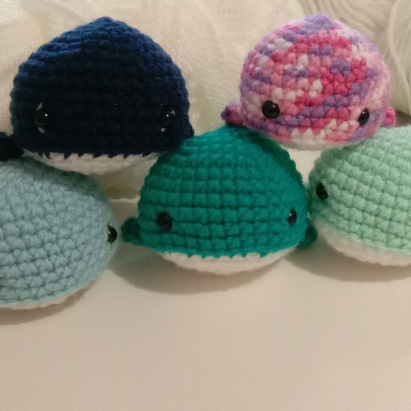 Crochet No-sew Whale PATTERN, Crochet Whale Amigurumi, Amigurumi Whale ...