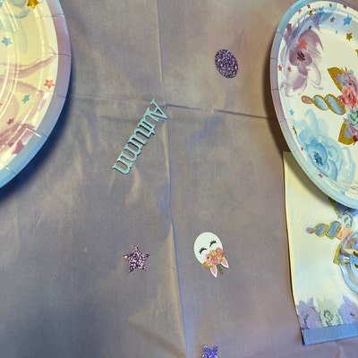 Pastel Rainbow Confetti Boho Rainbow Party Confetti Table - Etsy