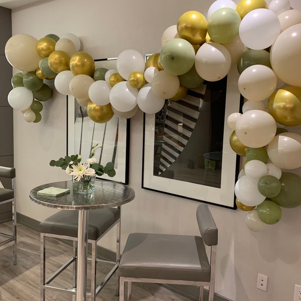 Eucalyptus Balloon Garland DIY Kit | Sage Green Balloon Arch | Sage Green Bridal Shower | Green ...