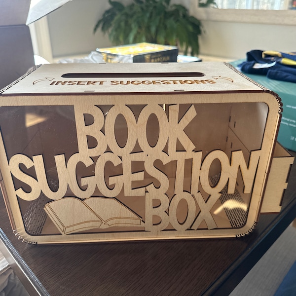 Lasercut Library Book Suggestion Box - Etsy