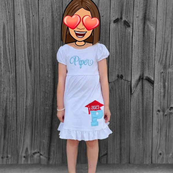 Kindergarten Graduation Dress, Girls Graduation Dress, Toddler Girls ...