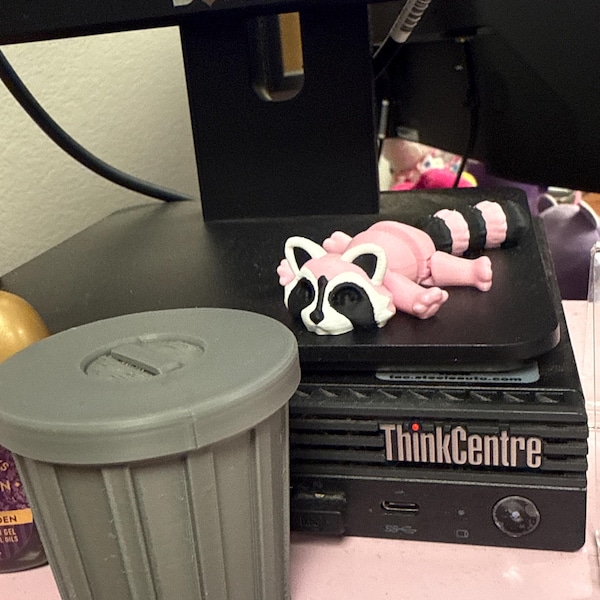 Articulated Raccoon With Trash Can, Trash Panda, Articulated Fidget Toy ...