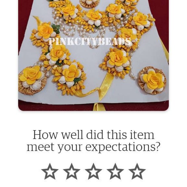 Floral Jewelry for Bridal for Haldi Mehndi/ Red Yellow Flower Jewelers ...