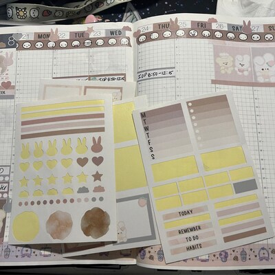 Printable Deco Stickers PNG and SS Files Small Hobonichi - Etsy