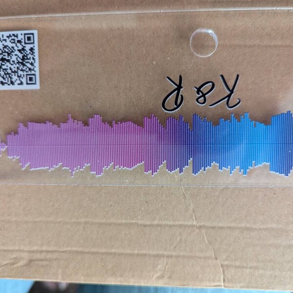 Soundwave Art QR Code | Song Plaque CUSTOM | Sound Wave With QR Code ...