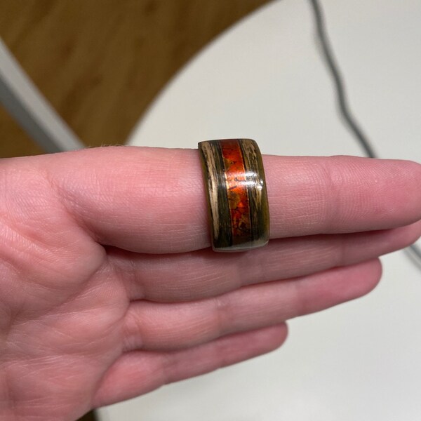 Tennessee Whiskey Barrel Ring With Treated Copper Inlay - Charred ...