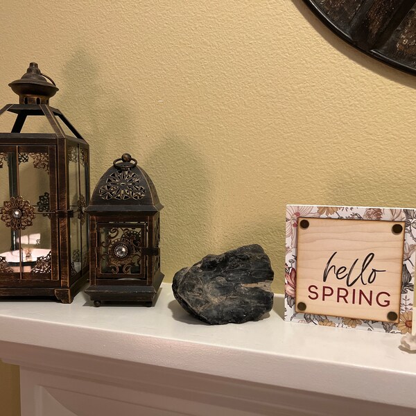 Spring Mini Signs, Tiered Tray Sign, Hello Spring, Spring Home Decor ...