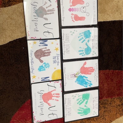 Mother's Day Gift, Printable Handprint Crafts From Kids, Set of 5 ...