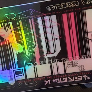 Cosmic Address Vinyl Decal Sci-fi Cyberpunk / Astropunk Laptop Sticker ...