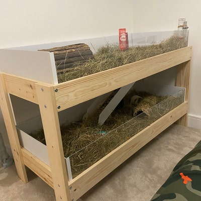 Large Indoor Guinea Pig Cage / Enclosure Two Levels - Etsy UK