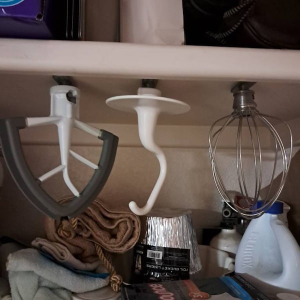 Kitchenaid Single Mixer Attachment Organizer - Mountable Storage for ...