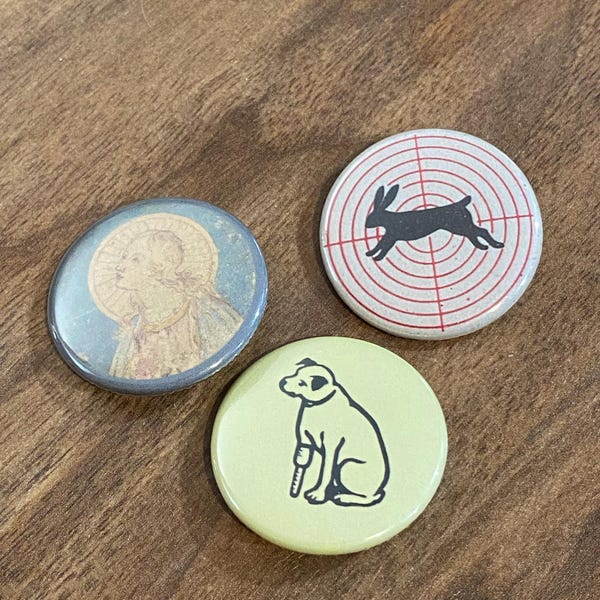 Vintage Inspired Pins - Reproduction Pinback Buttons Handmade Retro ...