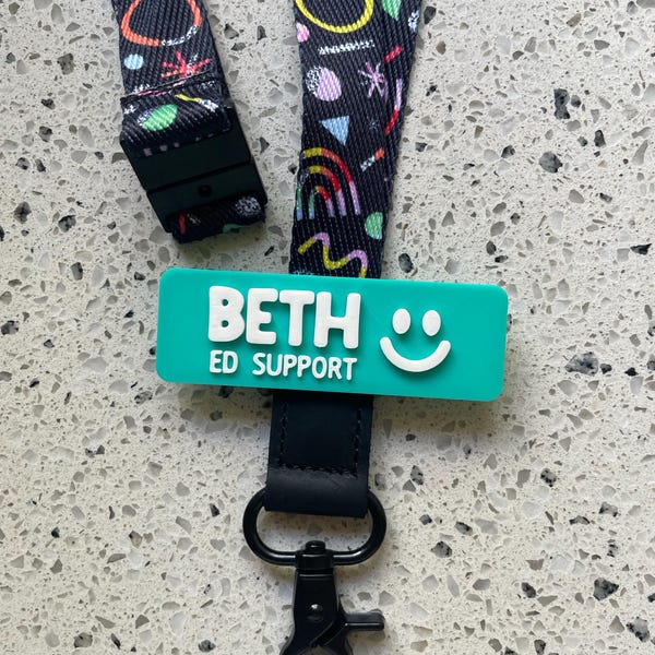 Personalised Name Bag Keyring | Custom Bag Tag for Kids | Personalized ...