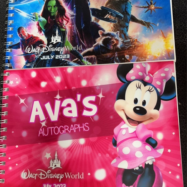 Personalised Minnie Mouse Autograph Book - Disneyland / Disney World - Etsy