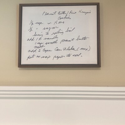 Personalized Recipe for Wall Family Recipe Sign Recipe Handwriting ...