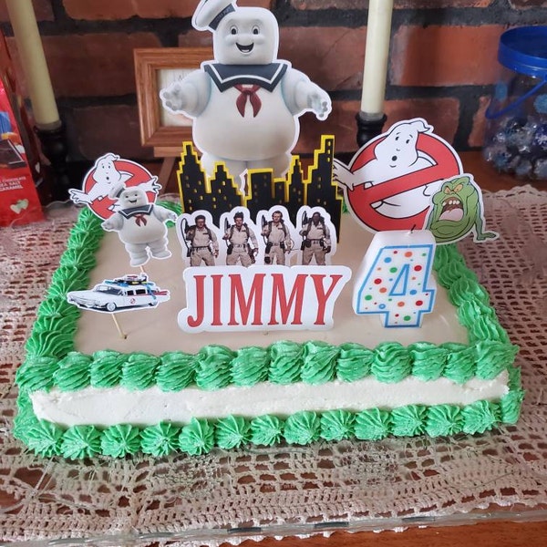 GHOSTBUSTERS CAKE TOPPER Birthday Baby Shower Centerpiece I Ain't ...