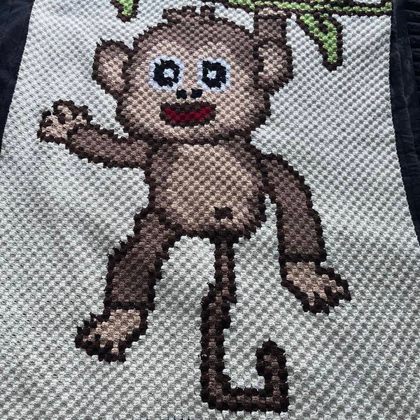 Brown Spotted Cow Print Graph Written Pattern for C2C & Tapestry ...