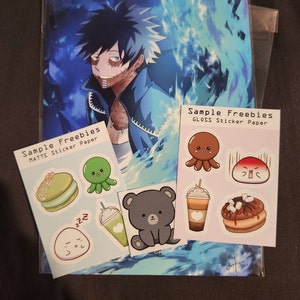 Cute Face Sticker Sheet Anime Chibi Sticker Facial Expressions Emotion ...